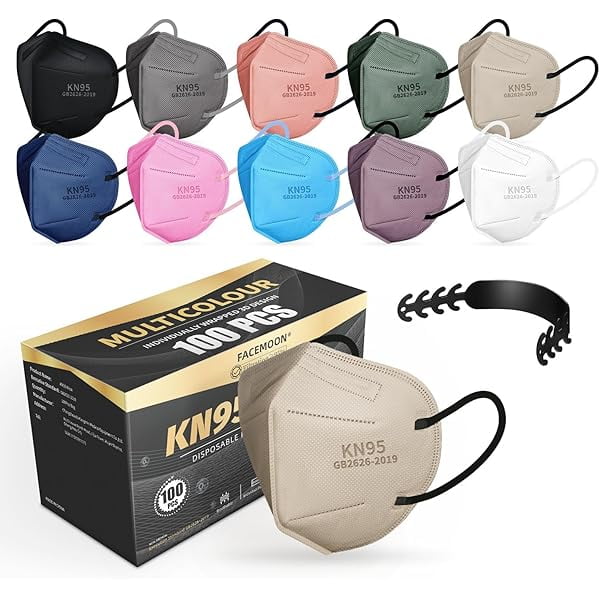 KN95 Face Masks Adults Disposable - 100 Pack KN95 Masks Protective Comfortable KN95 Masks 5 ...