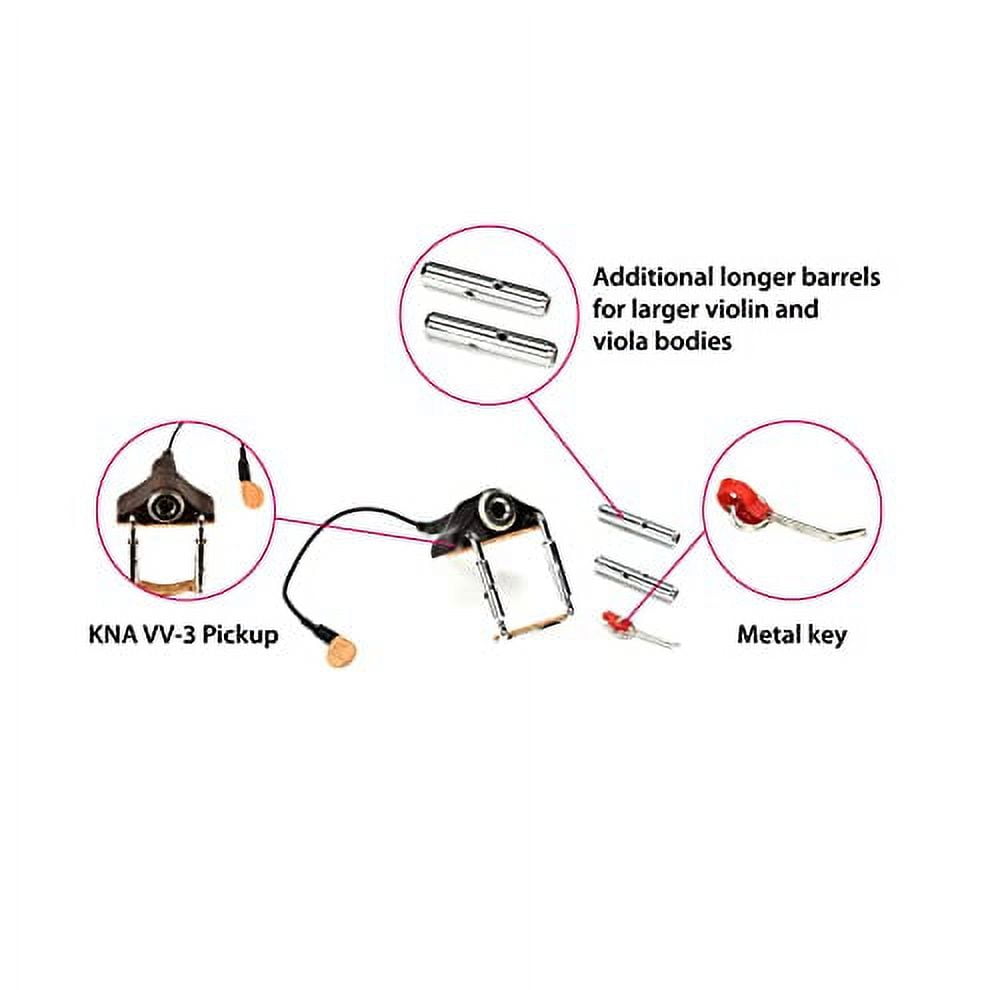 KNA VV-3 Portable Piezo Pickup for Violin and Viola – Lightweight ...