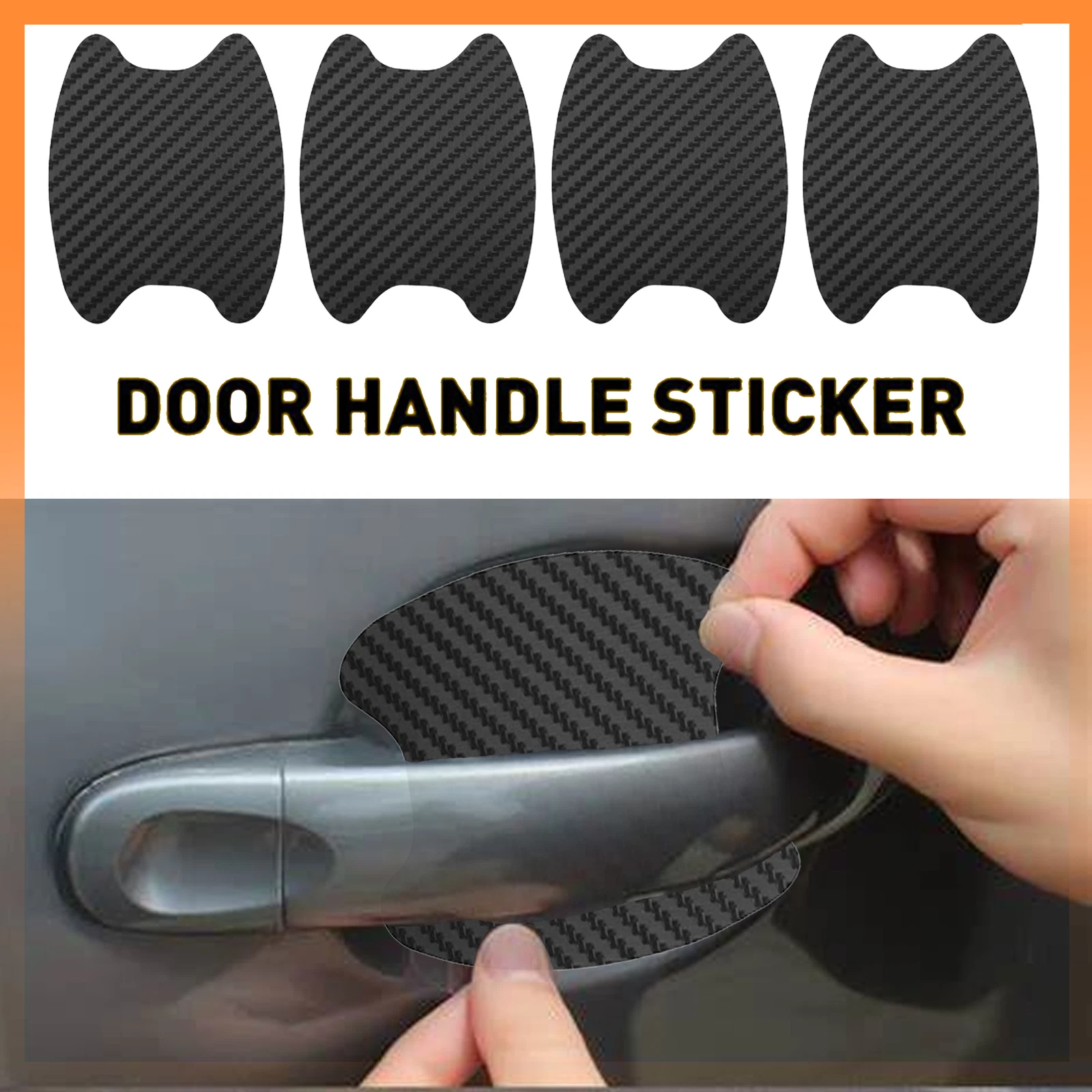 KNACK- 4X Us Car Door Handle Film Sticker Protector Anti Scratch ...