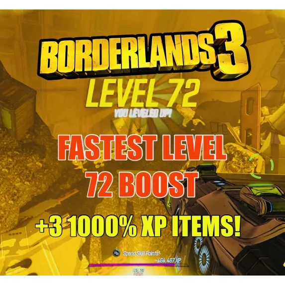 KNACK- Borderlands 3 Fastest Max Level 72 Boost Xp Items + Gear Xbox ...