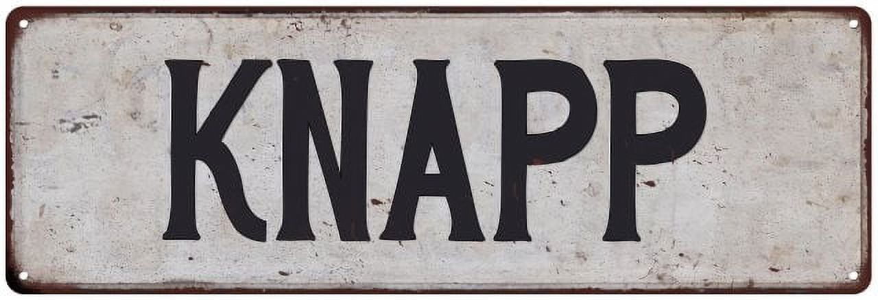 KNAPP Vintage Look Rustic Chic Metal Sign 6x18 106180036312 - Walmart.com