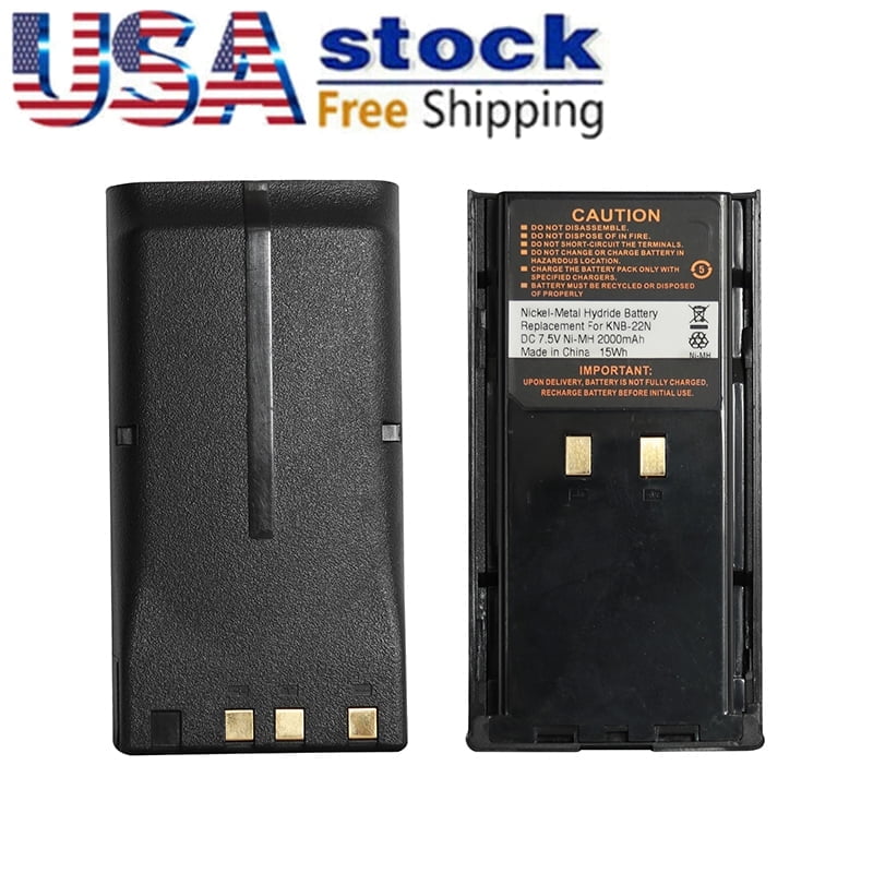KNB-22N Ni-MH Battery For TK190 TK290 TK390 TK280 TK380 TK480 TK481 Two Way radio 2000mAh ...