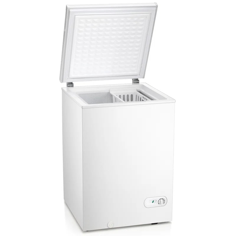 KNDKO 3.5 cu.ft Compact Chest Freezer, Mini Freezer with Adjustable ...