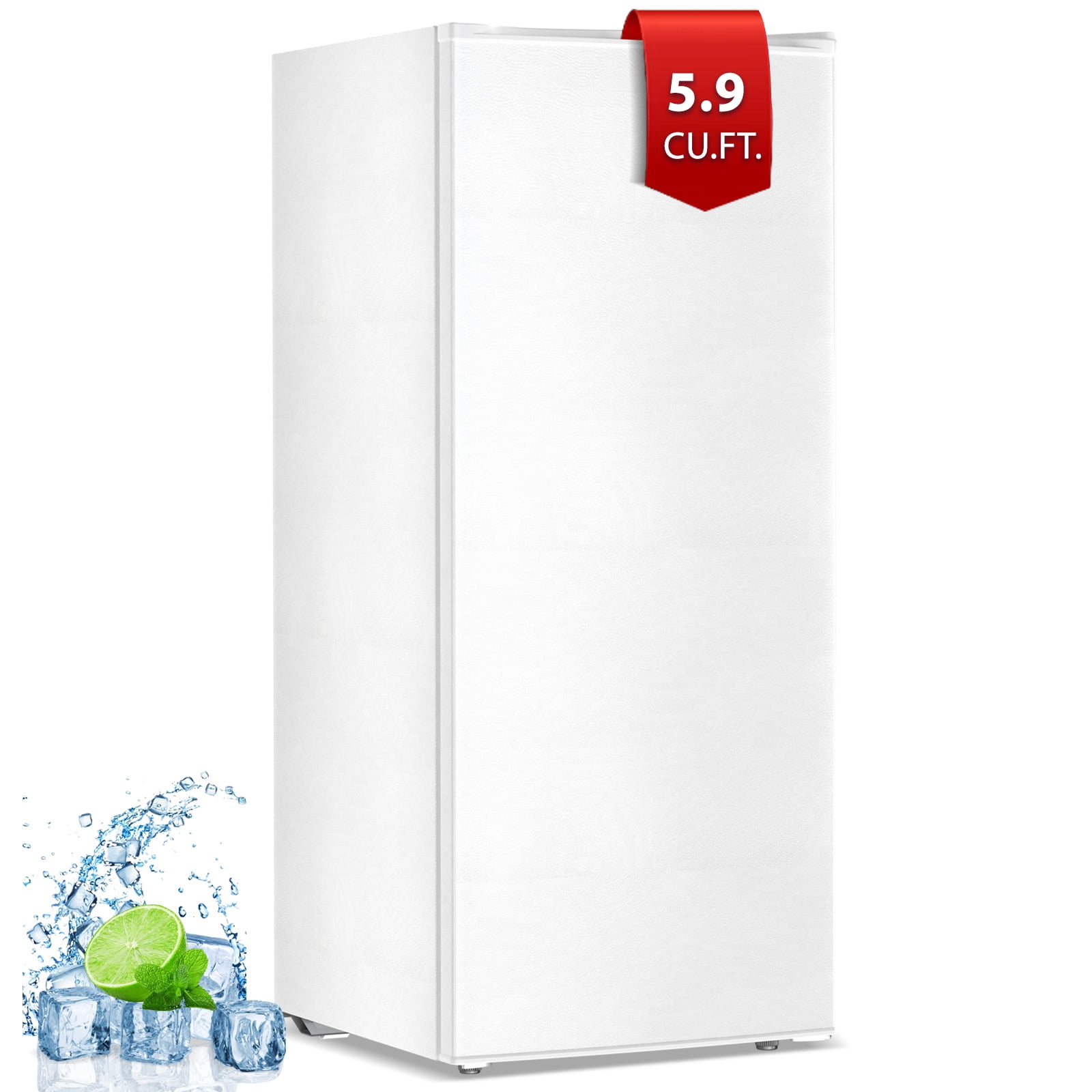 KNDKO 5.9 Cu.ft Upright Freezer, Mini Stand up Freezer with Adjustable ...