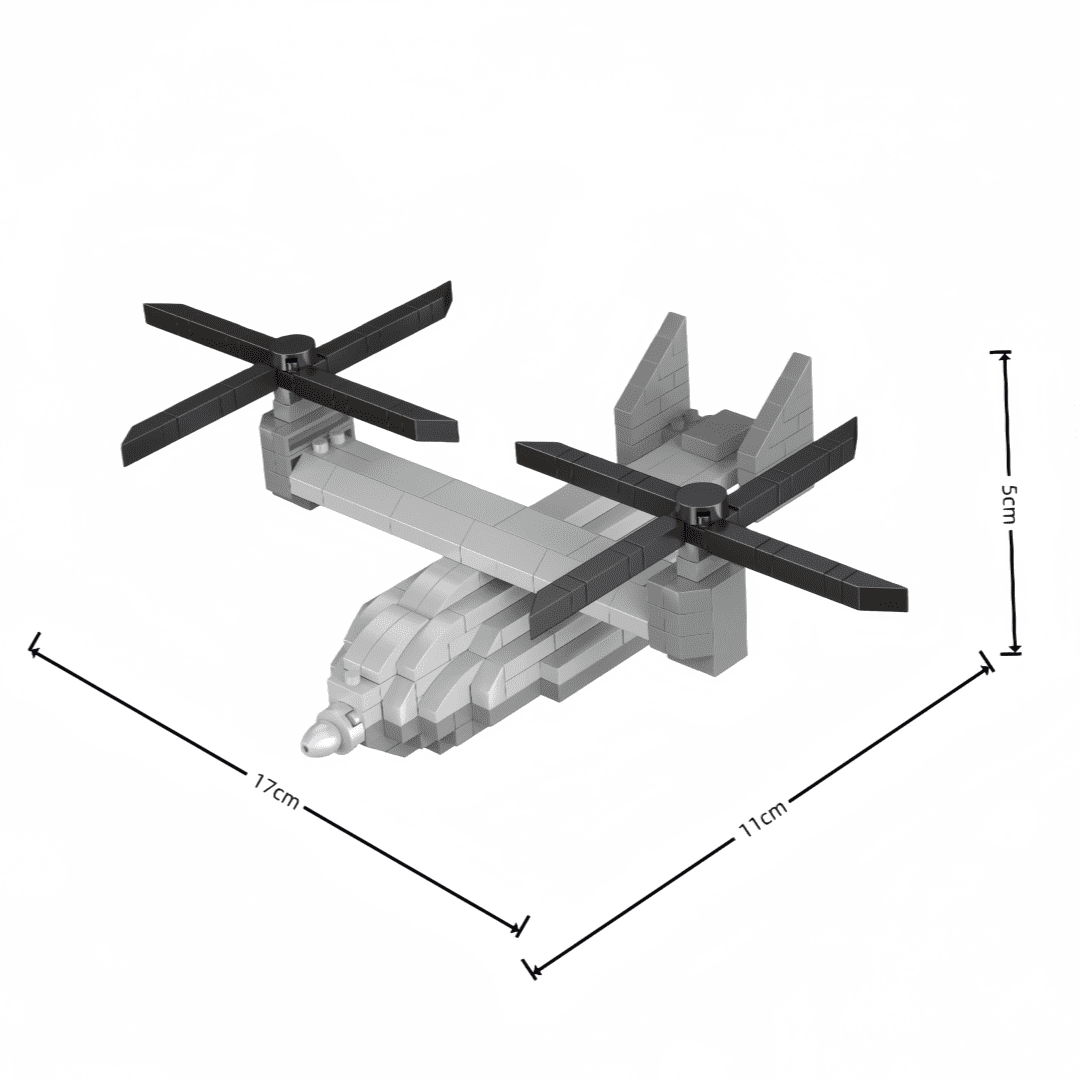 KNEW BUILT Airliner Helicopter Fighter Jet Micro Mini Building Block ...