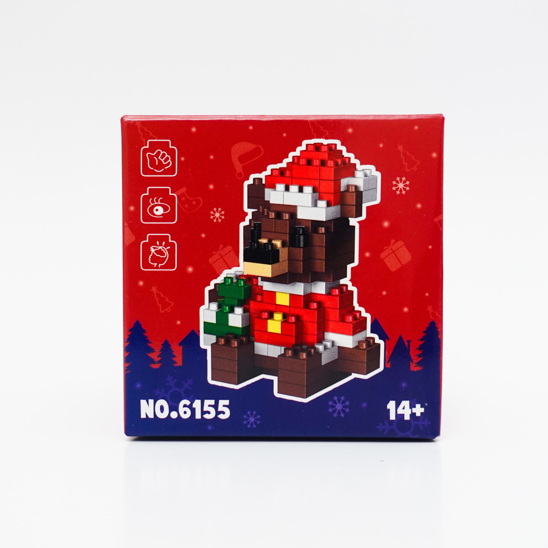 KNEW BUILT Christmas Themed Building Blocks Set - 5 Pack - Walmart.com