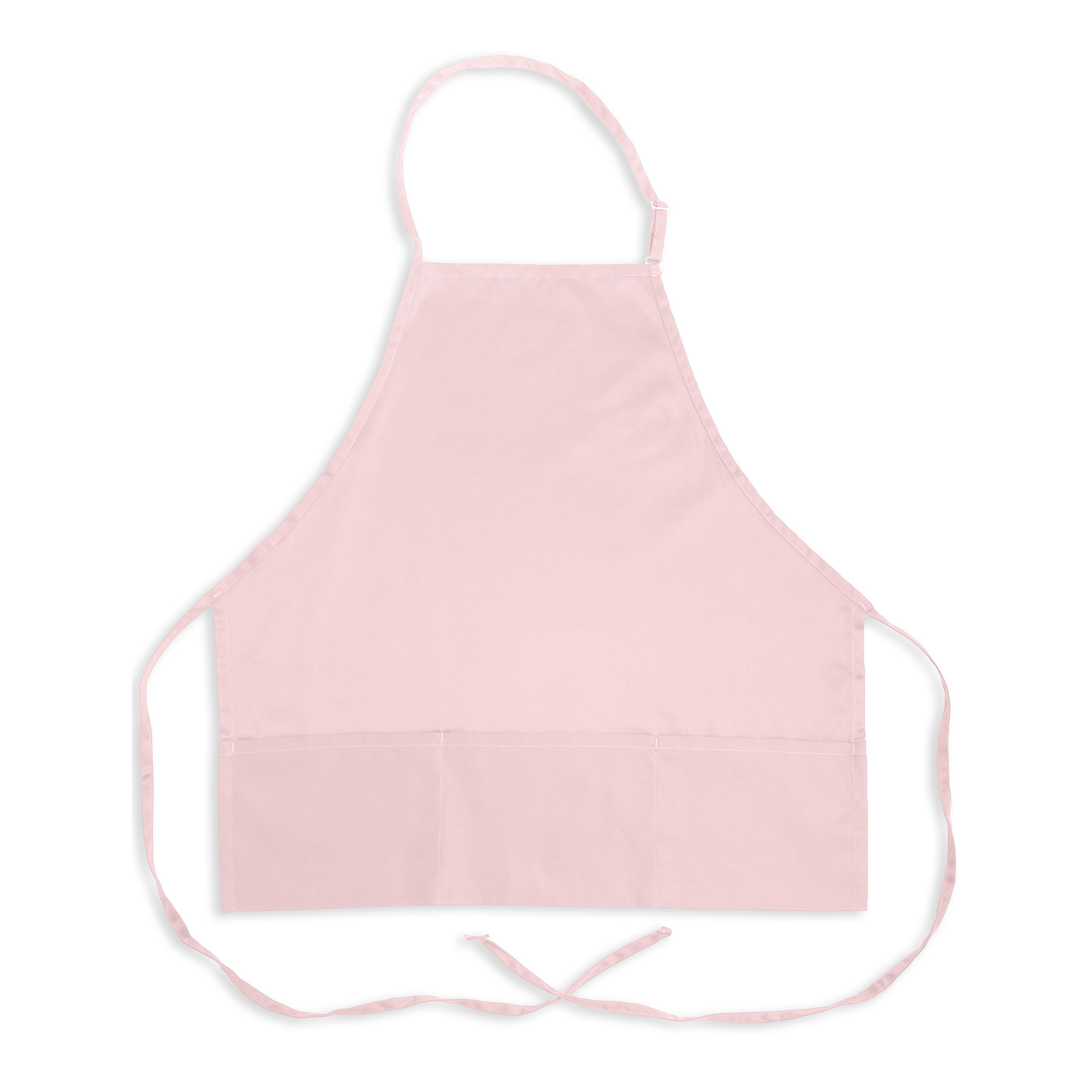 KNG - 1040PNKEA - 3 Pocket Adjustable Pink Bib Apron - Walmart.com
