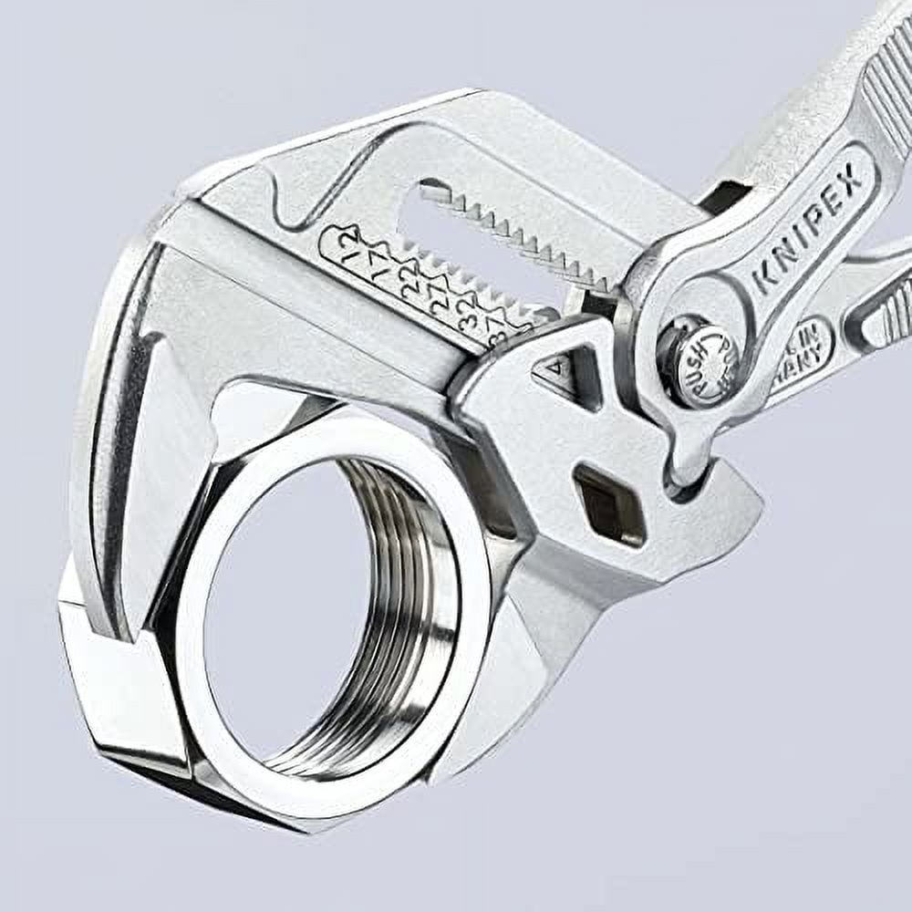 KNIPEX Pliers Wrench, Chrome-Plated, 250 mm, Grips Continuously Up to ...