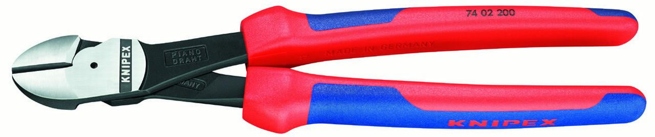 KNIPEX Tools 74 02 200, 8-Inch High Leverage Diagonal Cutters with ...