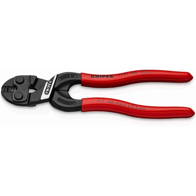 KNIPEX Tools - CoBolt S, Compact Bolt Cutter w/Notched Blade(71 31 160 ...