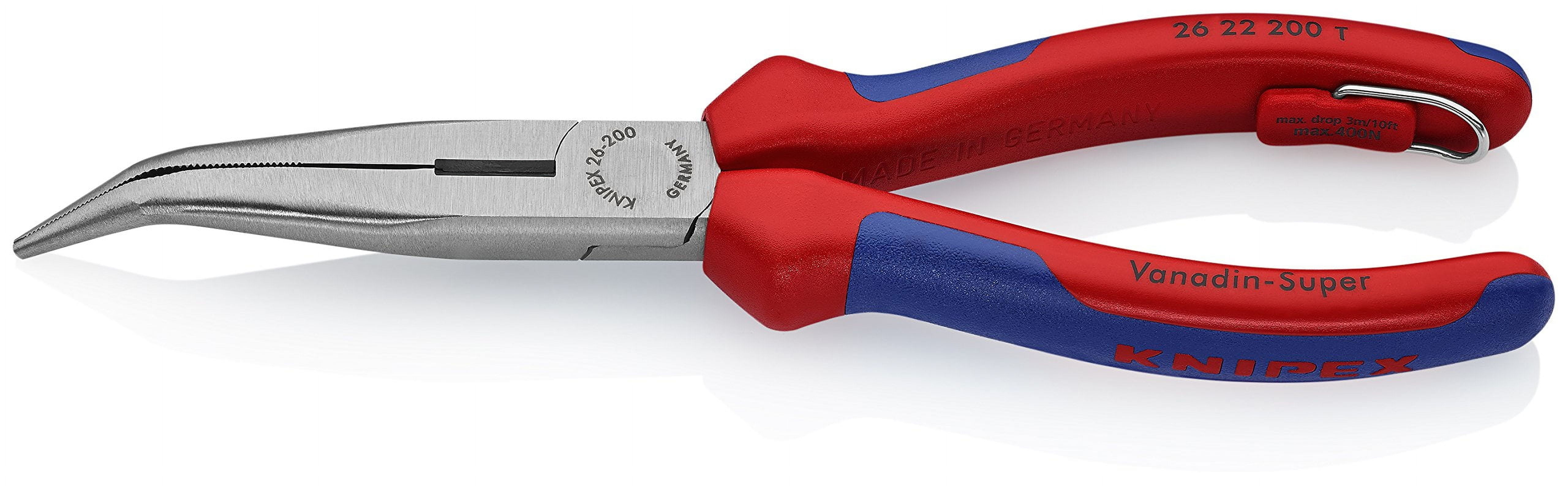 KNIPEX Tools - Long Nose Pliers With Cutter, 40 Degree Angled, Multi ...