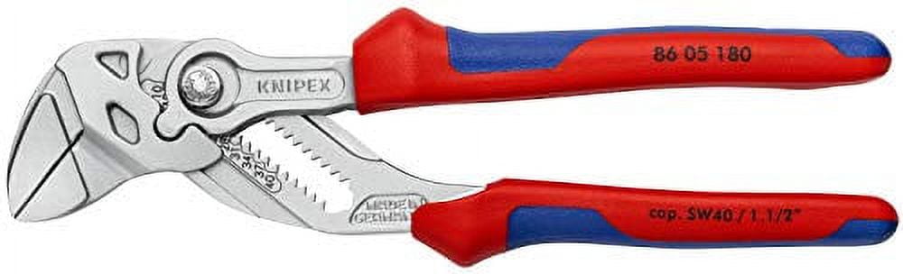 KNIPEX Tools - Pliers Wrench, Chrome, Multi-Component (8605180), 7-1/4 ...