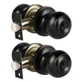 KNOBWELL 2 Pack Bedroom Door Knobs with Lock and Key, Exterior Doorknob ...