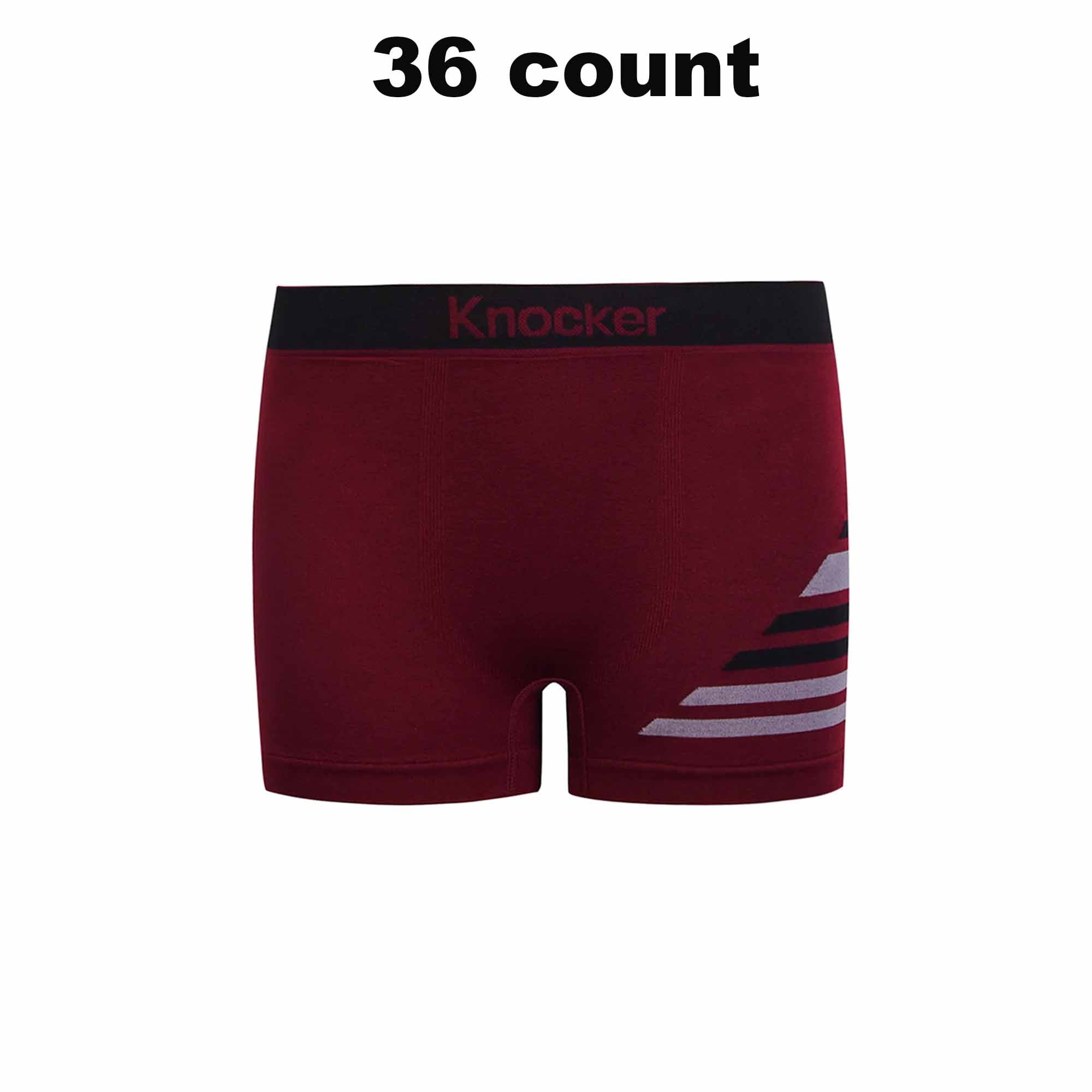 KNOCKER JUNIOR 'S SEAMLESS BOXER BRIEFS JPS017 Pack 36 - Walmart.com