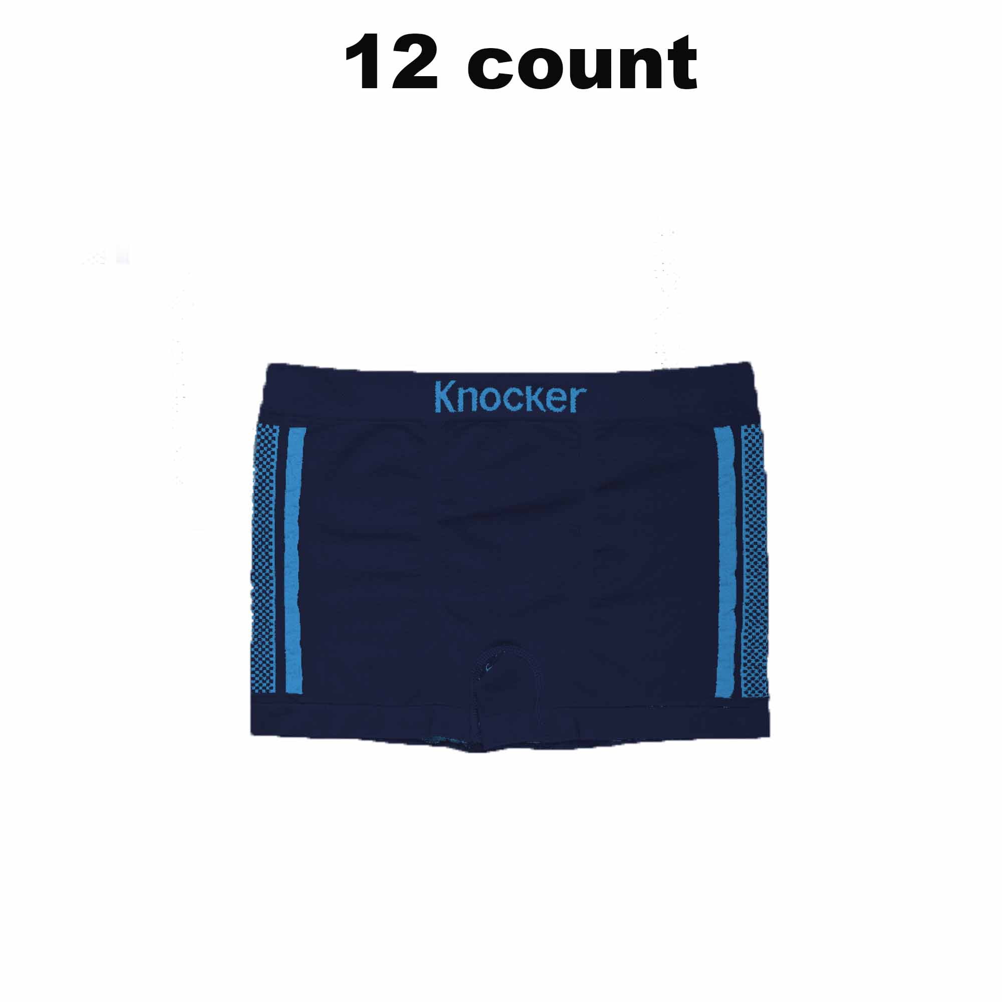 KNOCKER JUNIOR SEAMLESS BOXER BRIEFS JPS018 Pack 12 - Walmart.com