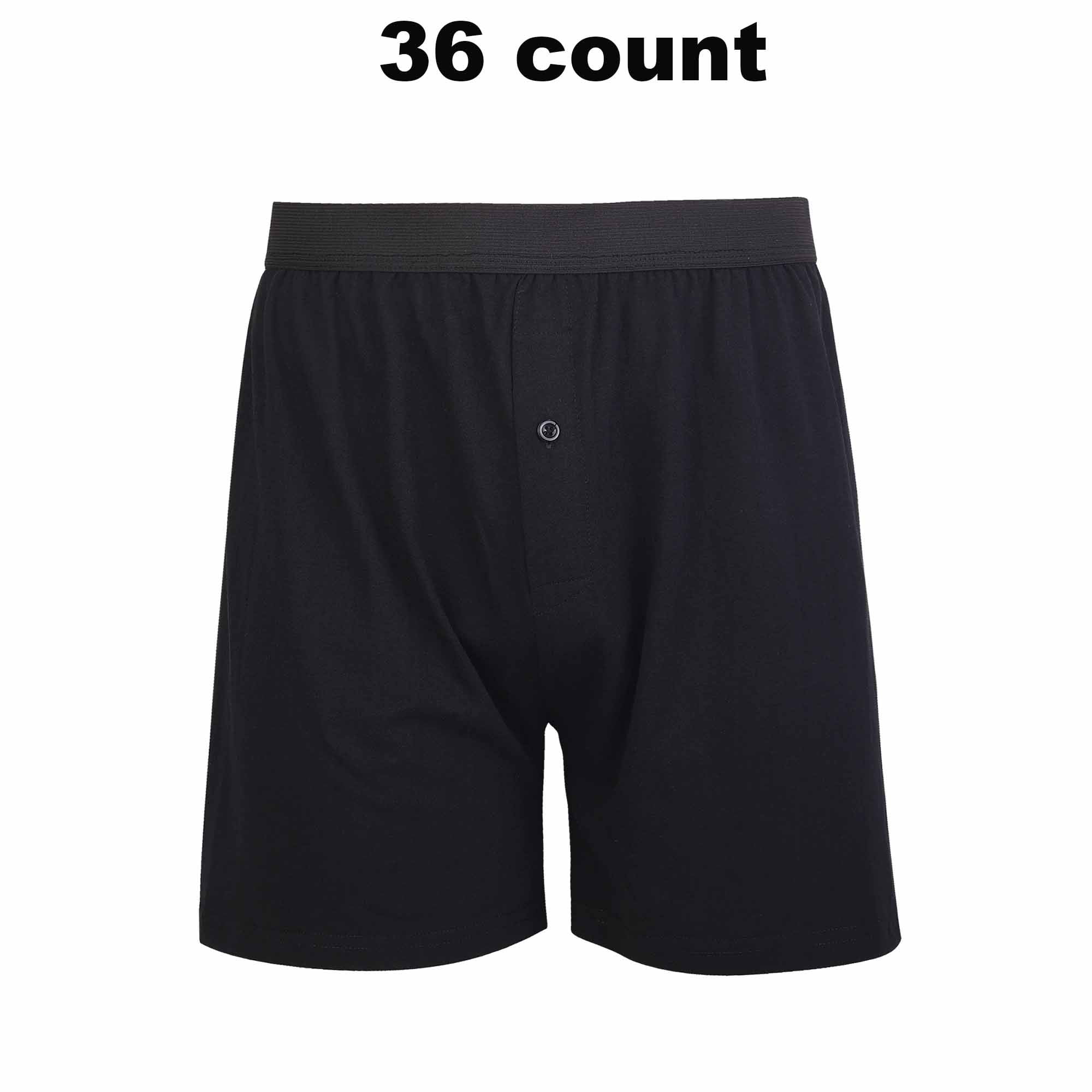 KNOCKER MEN'S COTTON KNIT BOXERS TB6000 Pack 36 - Walmart.com
