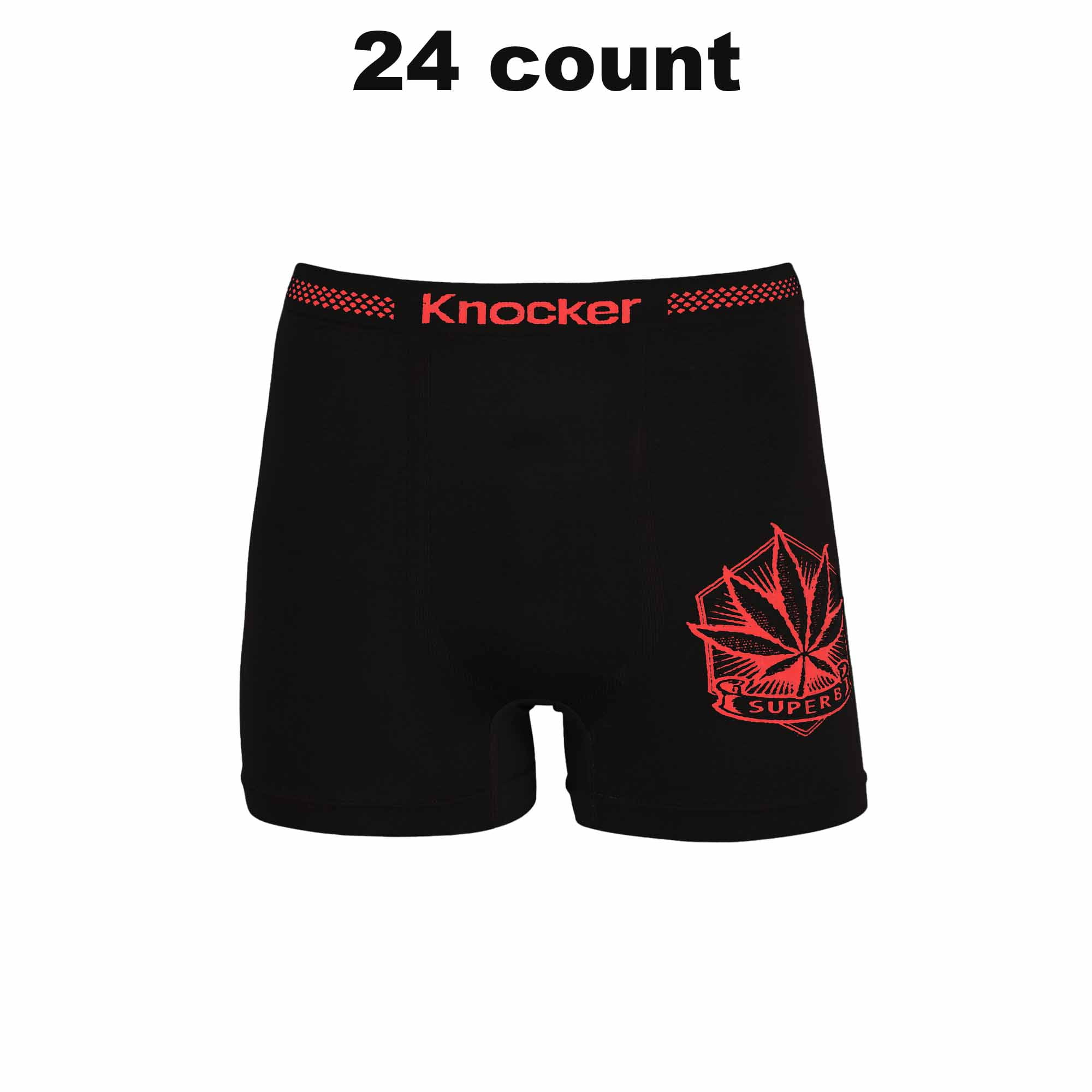 KNOCKER MEN'S SEAMLESS BOXER BRIEFS MS062M Pack 24 - Walmart.com