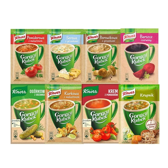 Knorr Instant Soup Cup Bundle of 8 Assorted Flavors, Includes Onion ...