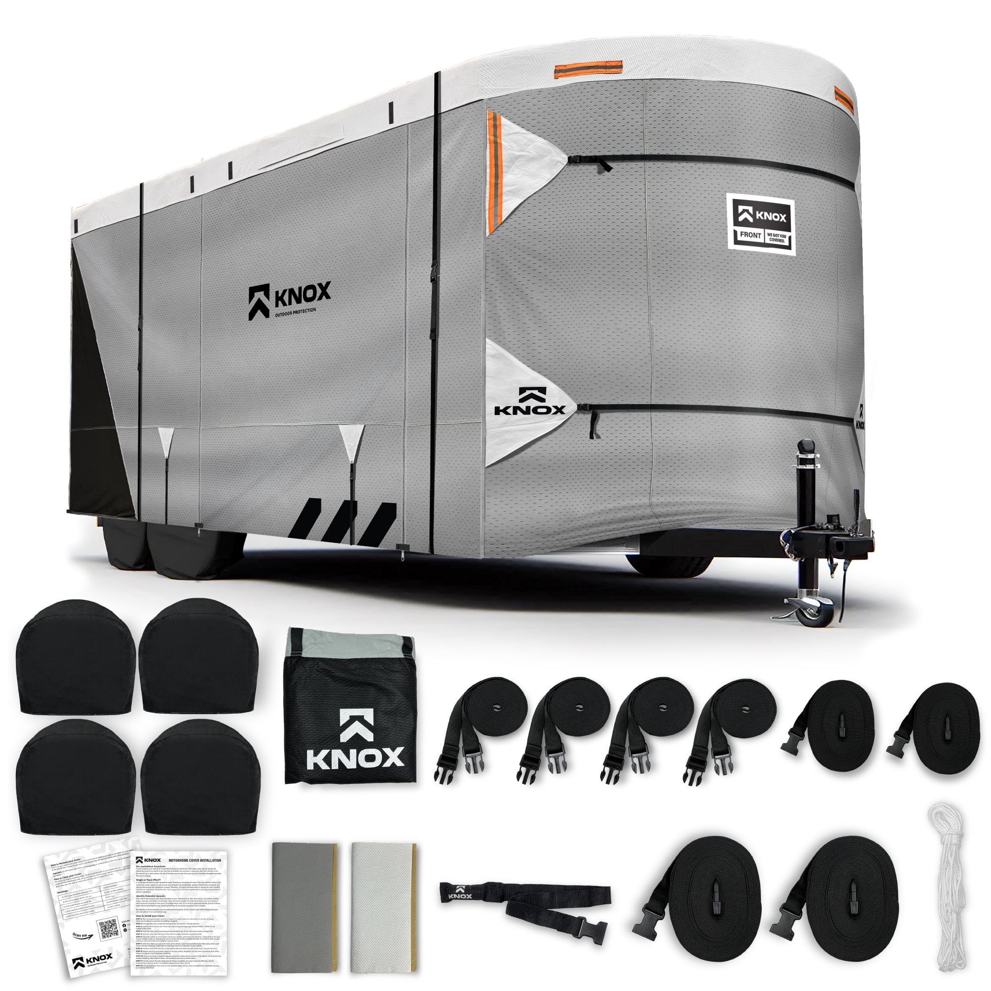 KNOX Horse Trailer Covers With Anti-Tear 7 Layer APEX Fabric, Bumper ...