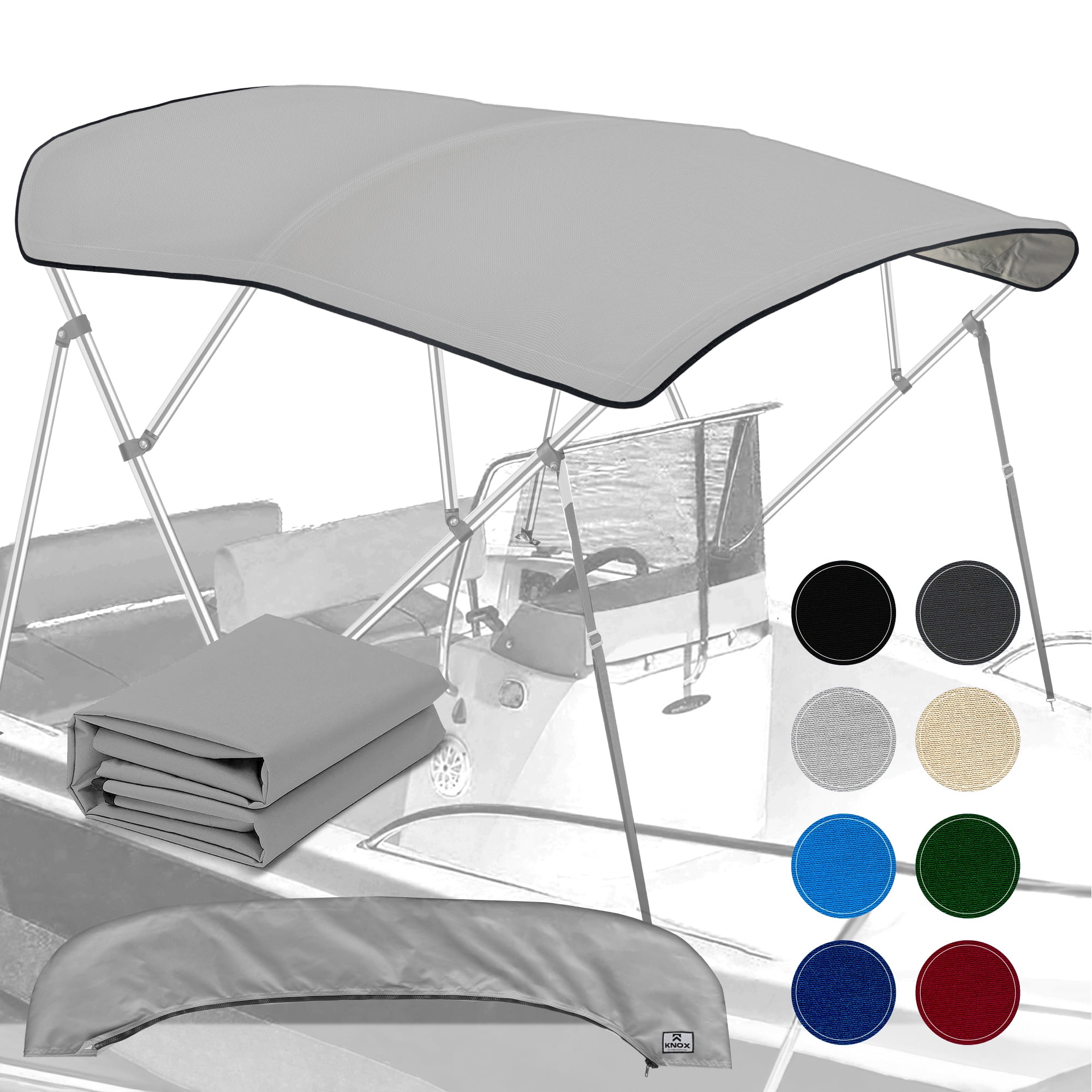 KNOX Universal 4 Bow Bimini Top Replacement Canvas, Bimini Top Canvas ...
