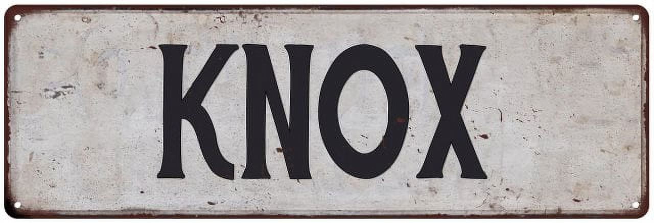 KNOX Vintage Look Rustic Chic Metal Sign 8x24 108240036112 - Walmart.com