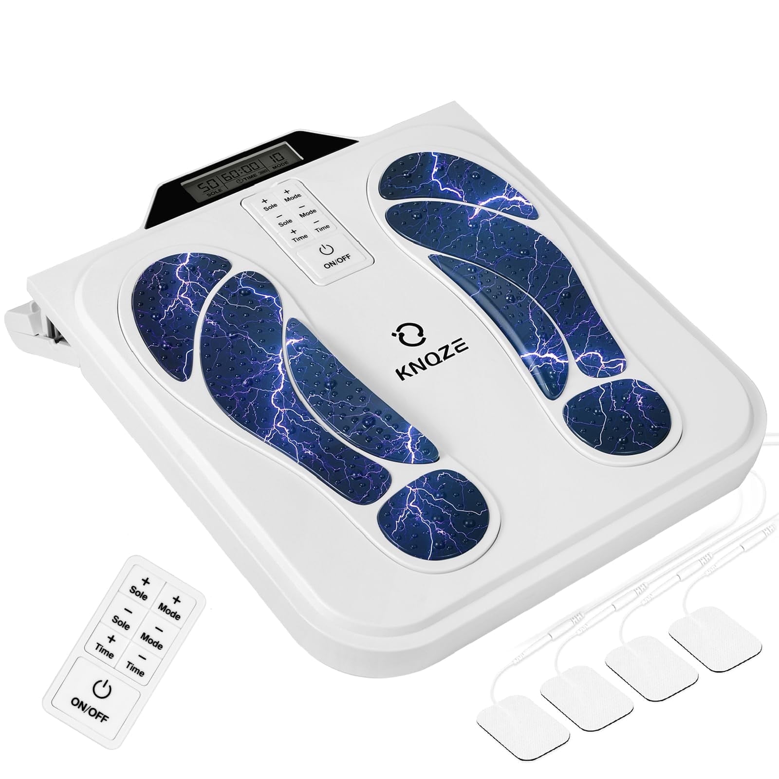 KNQZE Rechargeable Foot Massager Machine, with Remote Control, 10 ...