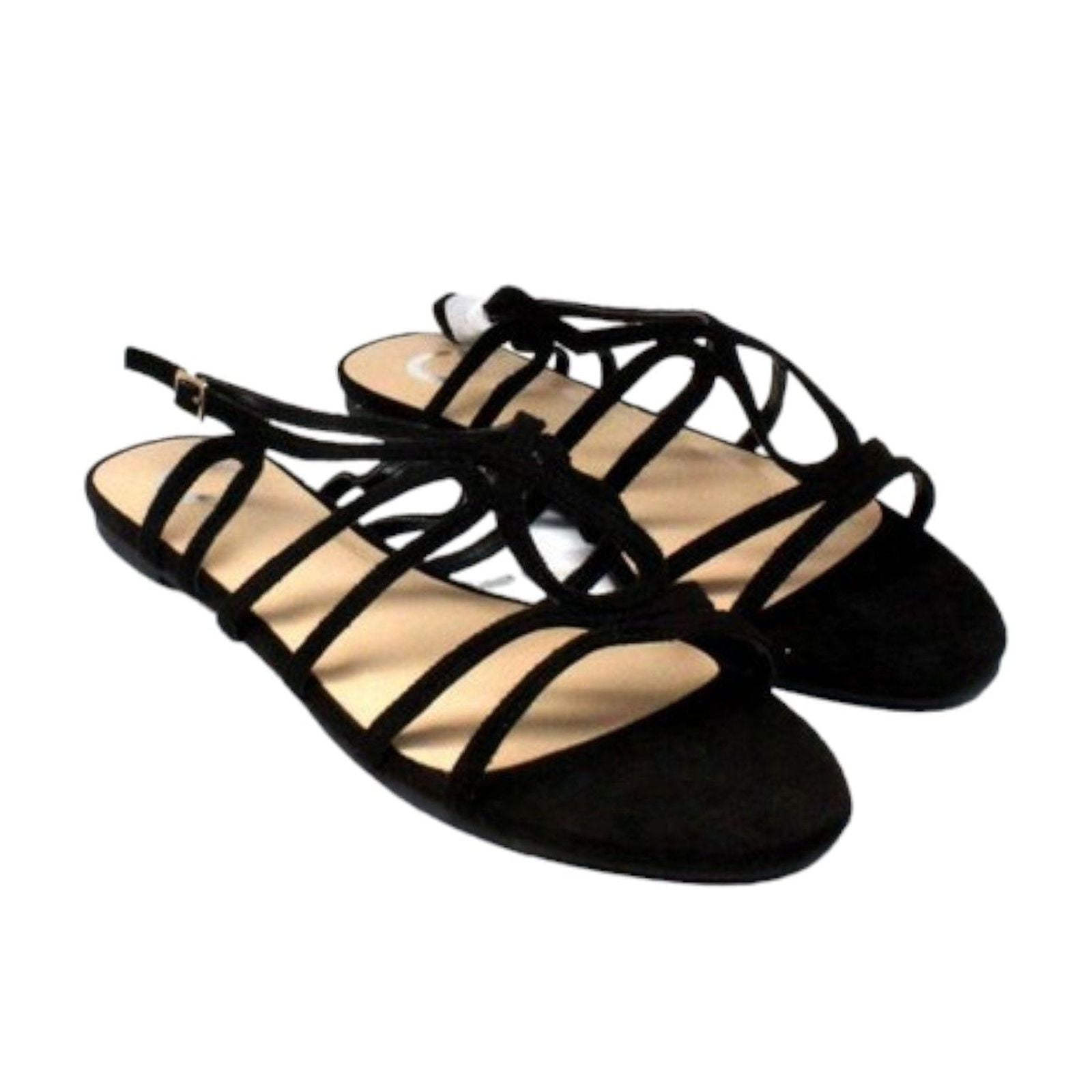 KNS International Women's Honey Flat Strappy Sandal - Walmart.com