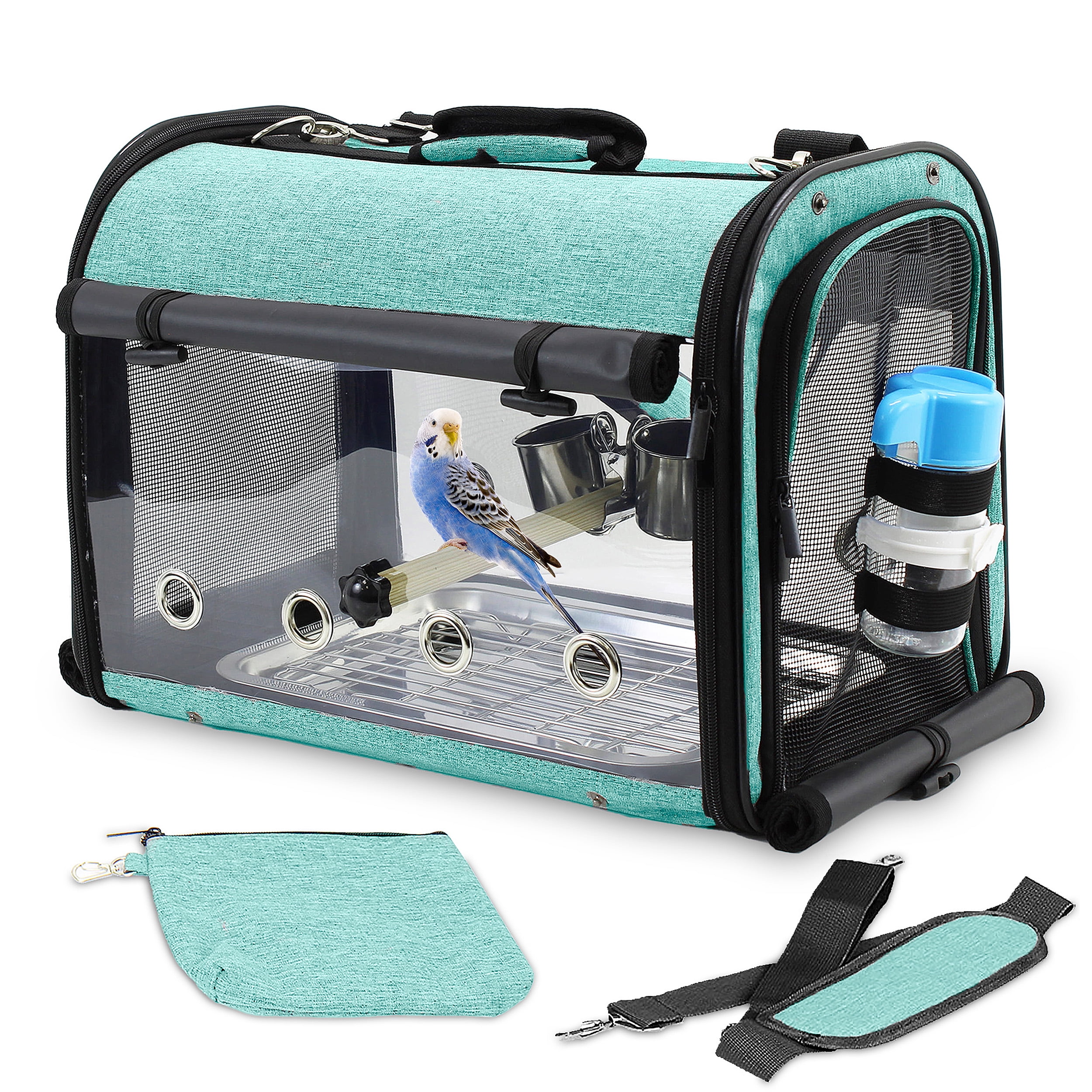 KNUTI - Bird Carrier Travel Cage Portable Bird Traveling Bag Breathable ...