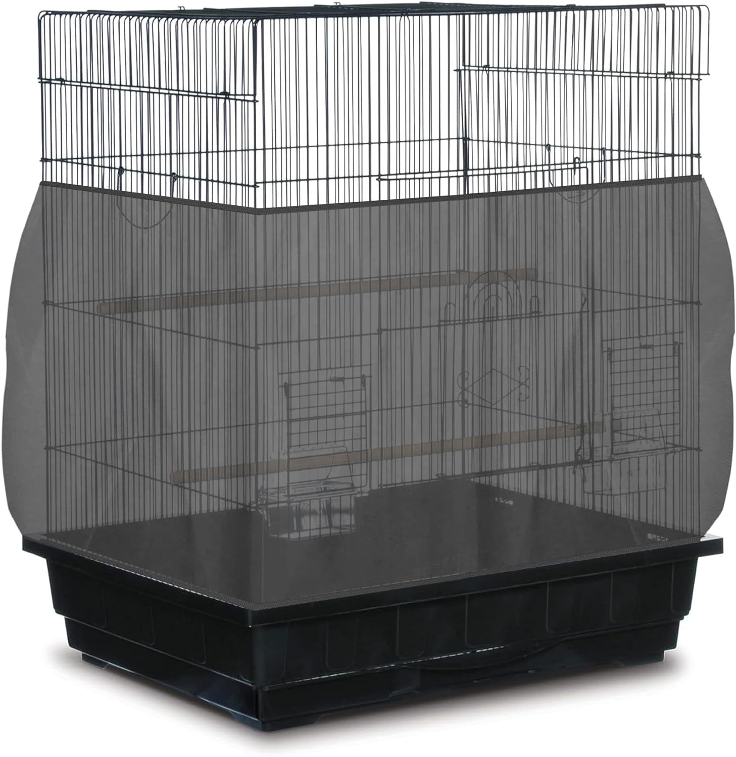 KNUTI Universal Bird Cage Seed Catcher Universal Mesh Skirt Cover ...