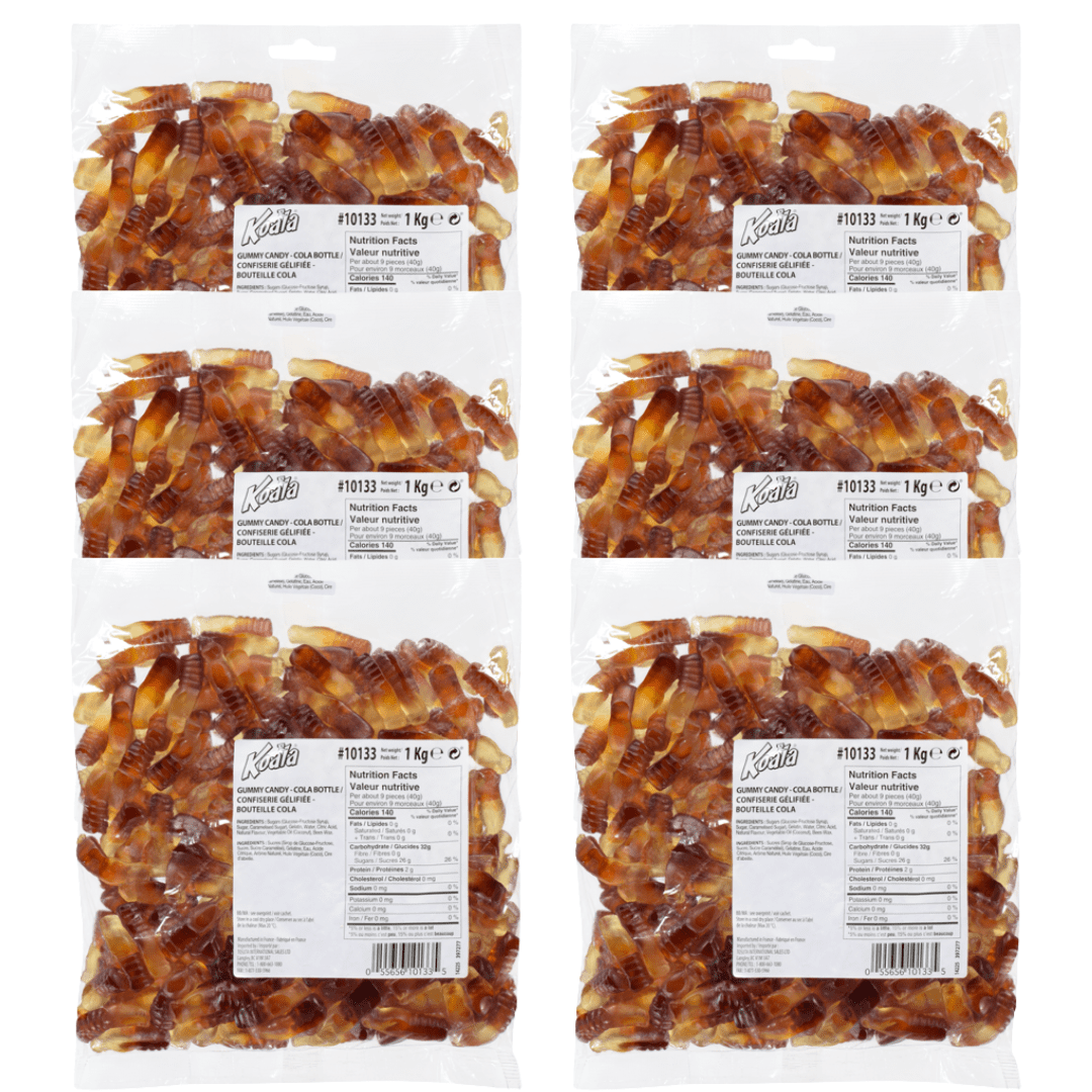 KOALA Candy Cola Bottles - 1kg / 2.2 lbs of Classic Cola Flavor in ...