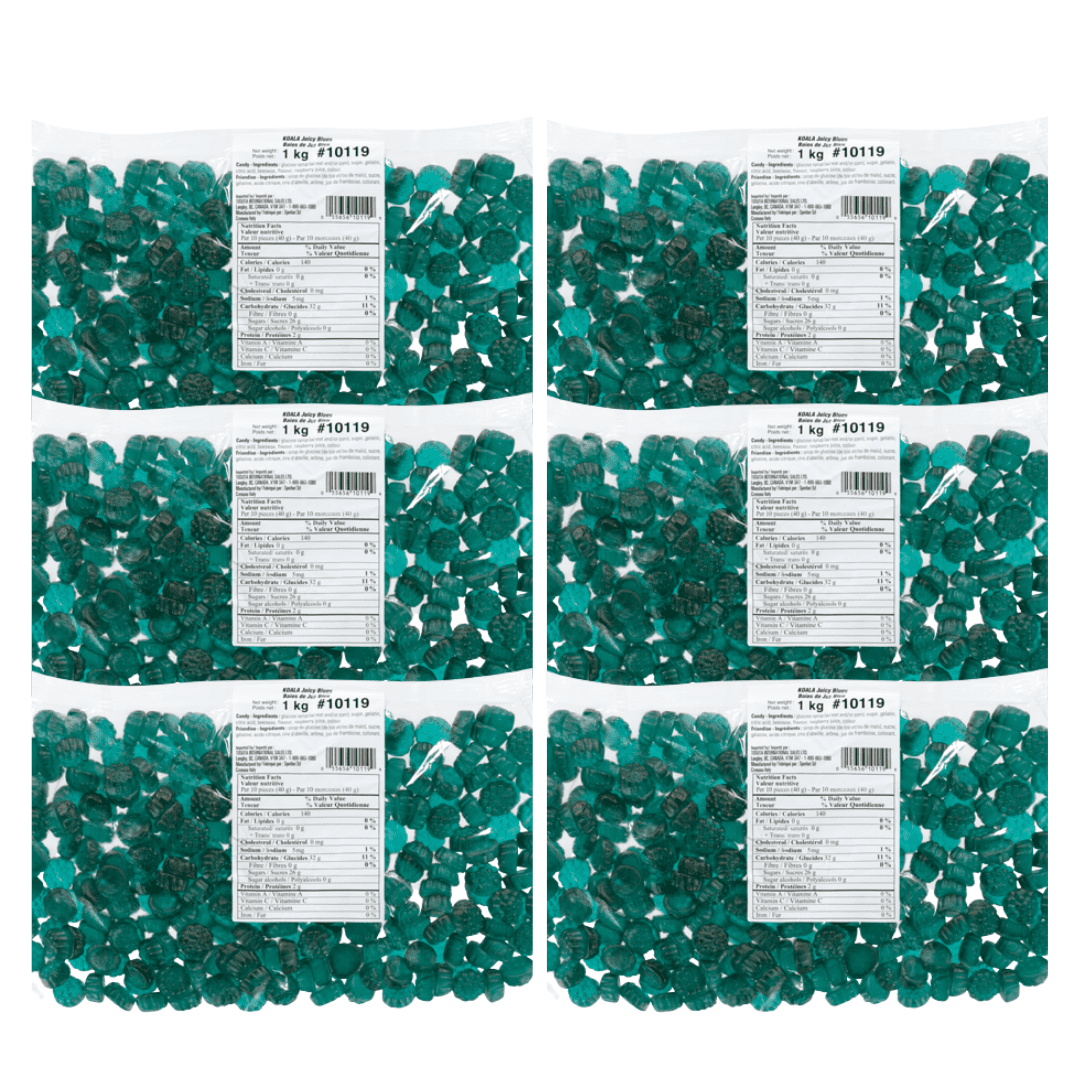 KOALA Candy Juicy Blues - 1kg / 2.2lbs of Bursting Refreshing Blueberry ...