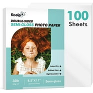 A-SUB Premium 74lb Double-Sided Photo Paper 8.5x11 Satin,280gsm,50 Sheets, Soft-gloss Picture ...