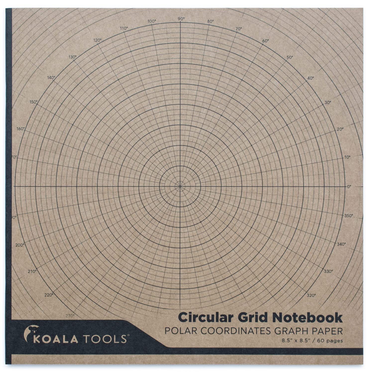 KOALA TOOLS - Circular Grid Sketchbook with Polar Coordinate Graph ...