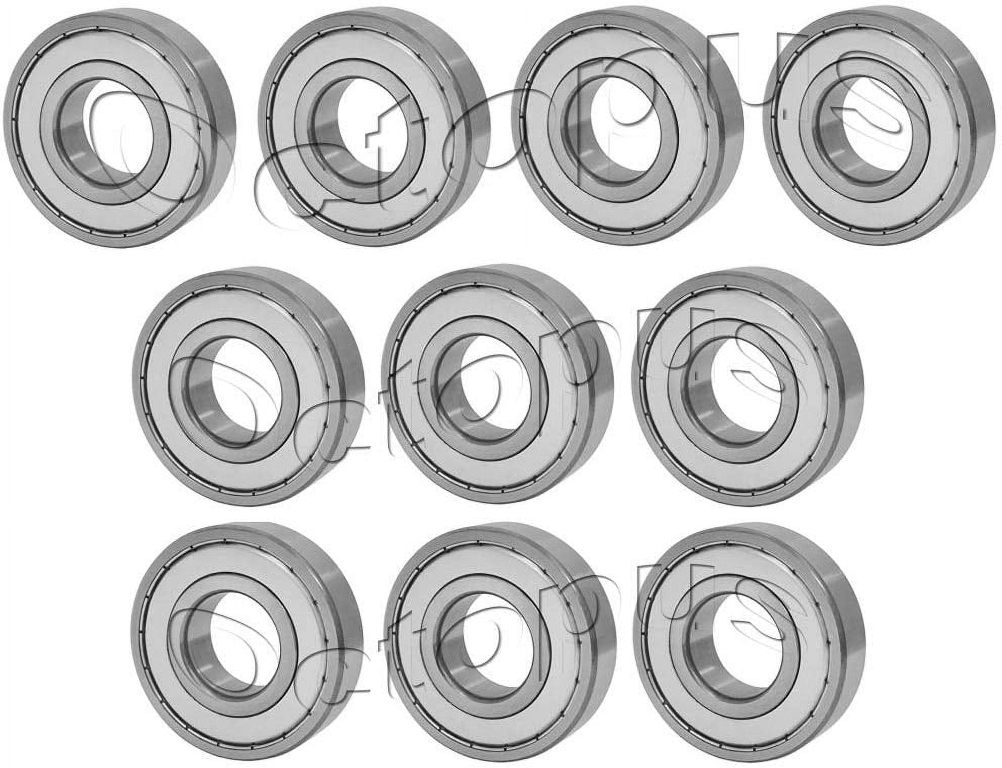 KOB 10PC Premium R10 ZZ ABEC3 Metal Shielded Deep Groove Ball Bearing 5 ...