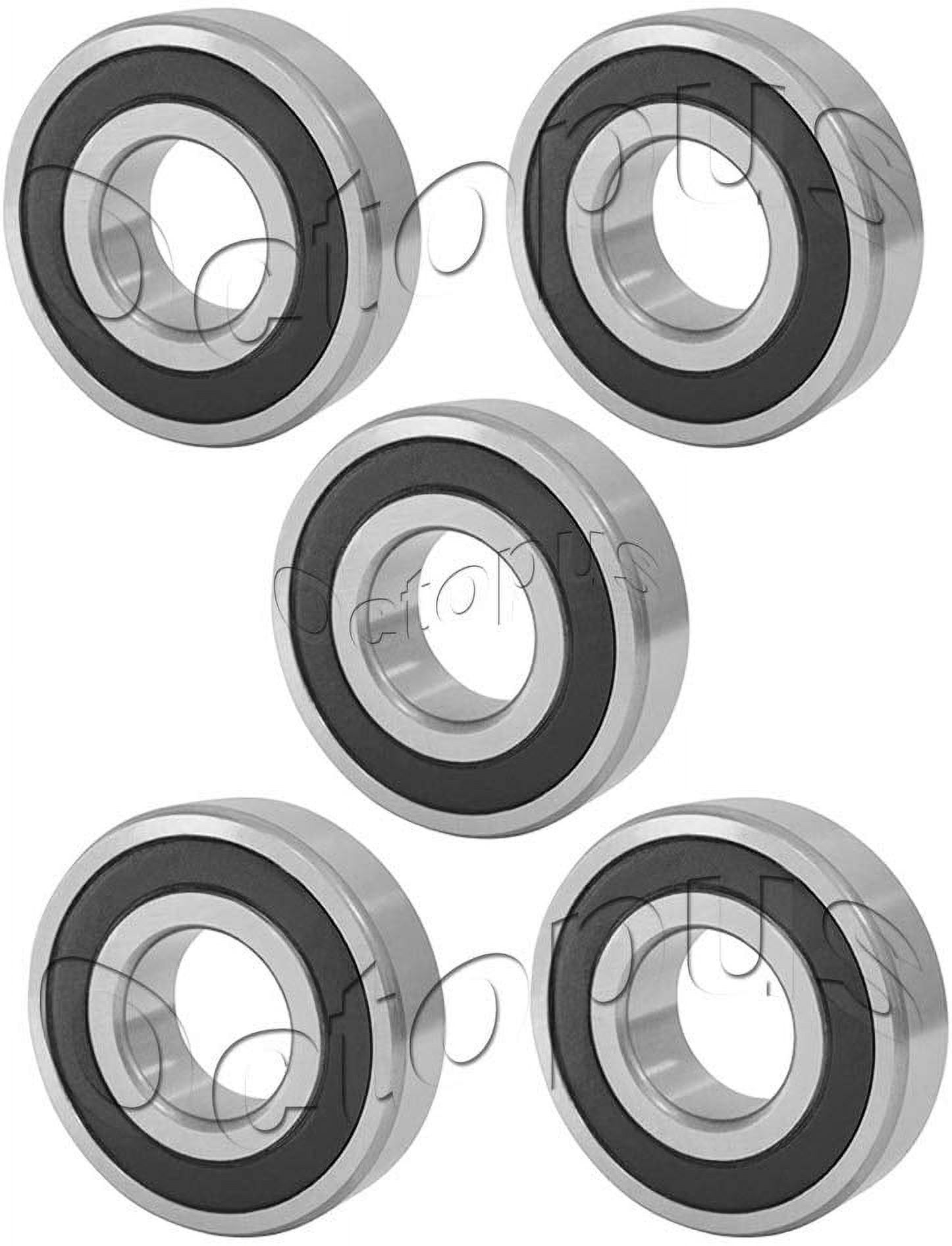 KOB 5PC Premium R10 2RS ABEC3 Rubber Sealed Deep Groove Ball Bearing 5/ ...