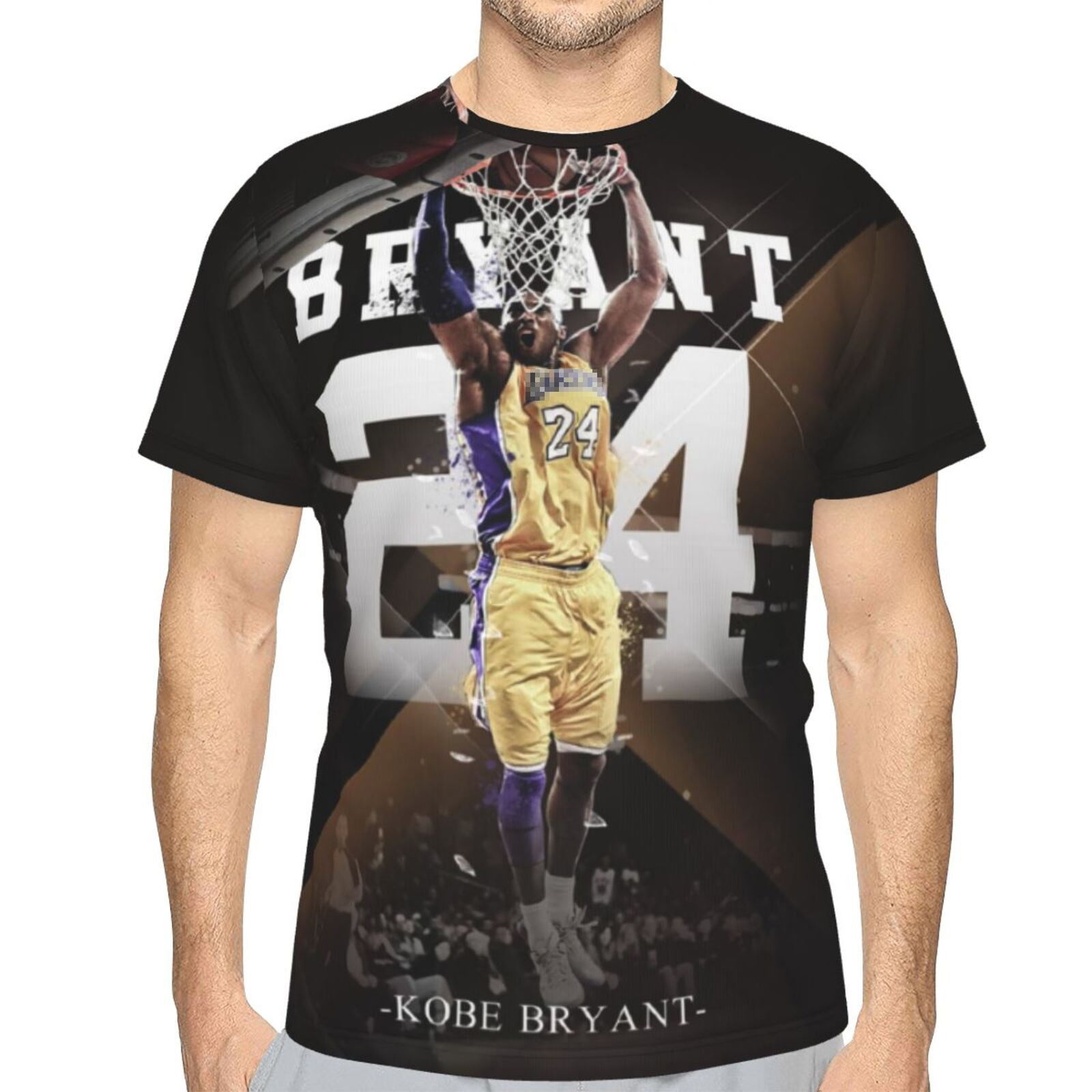 KOBE Men'S Shirt R.I.P Retired Number 8 No. 24 Basketball Memorial T ...