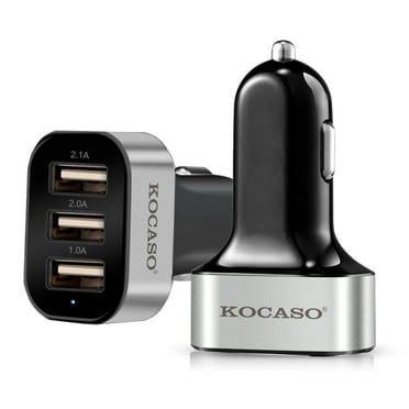 LAX 3 Port Car Charger - Black - Walmart.com