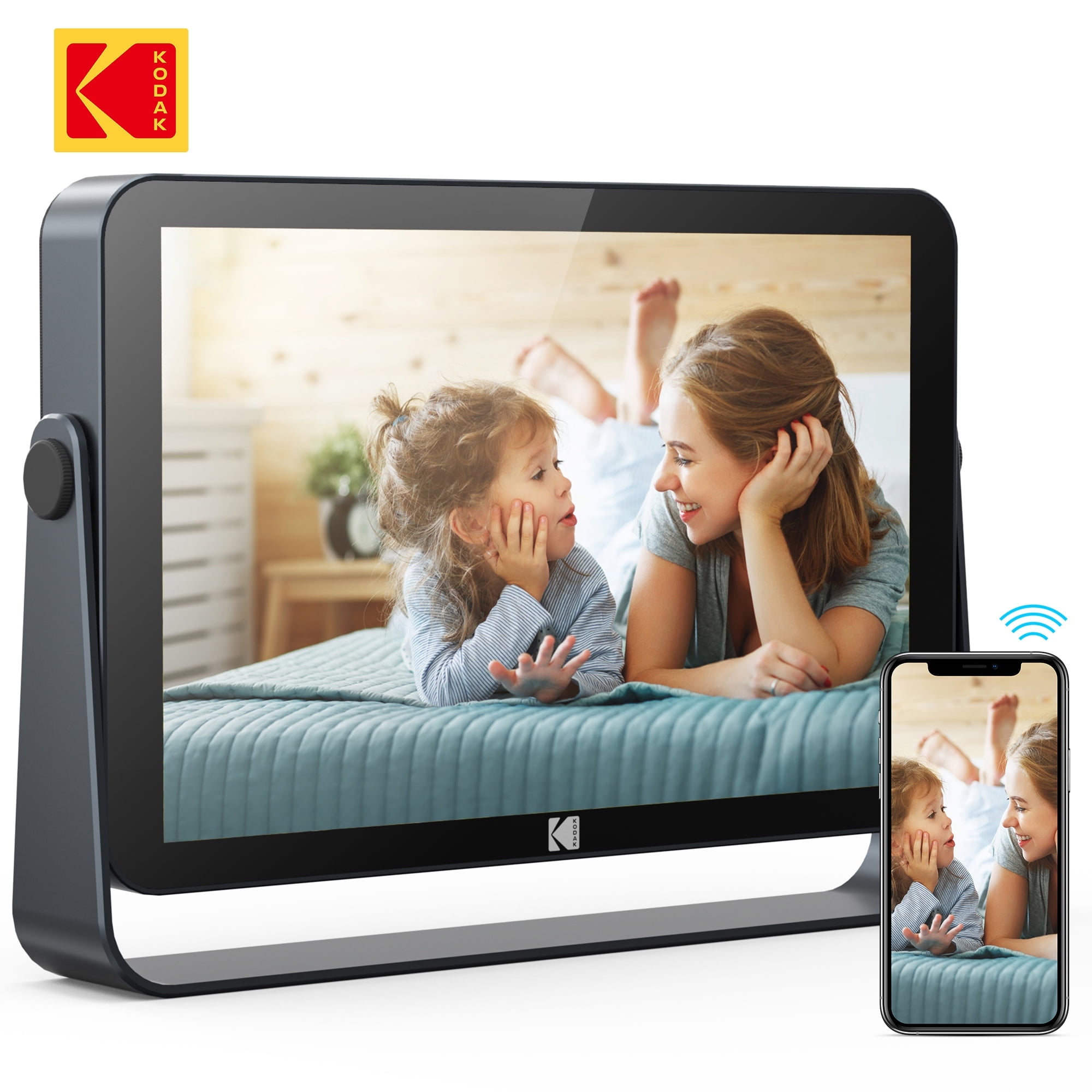 KODAK 10.1-inch WIFI Smart Digital Picture & Video Frame, High Resolution IPS Touch Screen ...