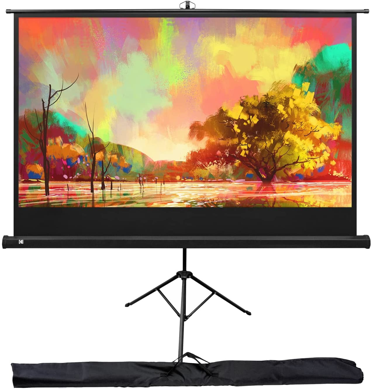 KODAK 60 inch Projector Screen W/ Stand, Portable W/ Adjustable Tripod ...