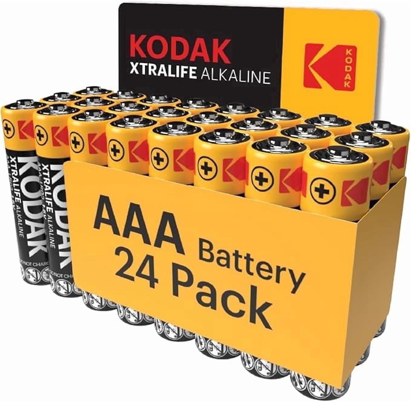 Kodak, AAA Batteries, 24 Pack, 1.5V Alkaline Power - Walmart.com