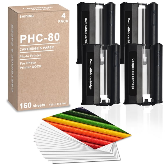 KODAK Dock Plus & Dock Photo Printer Cartridge PHC80 PHC-80 PHC 80 ...