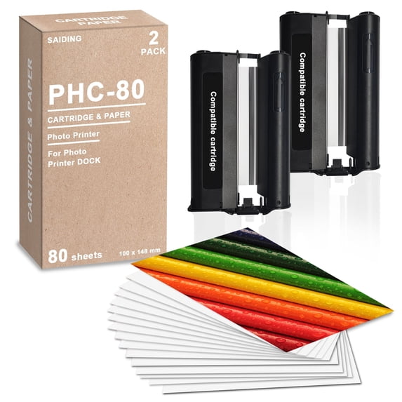 KODAK Dock Plus & Dock Photo Printer Cartridge PHC80 PHC-80 PHC 80 ...