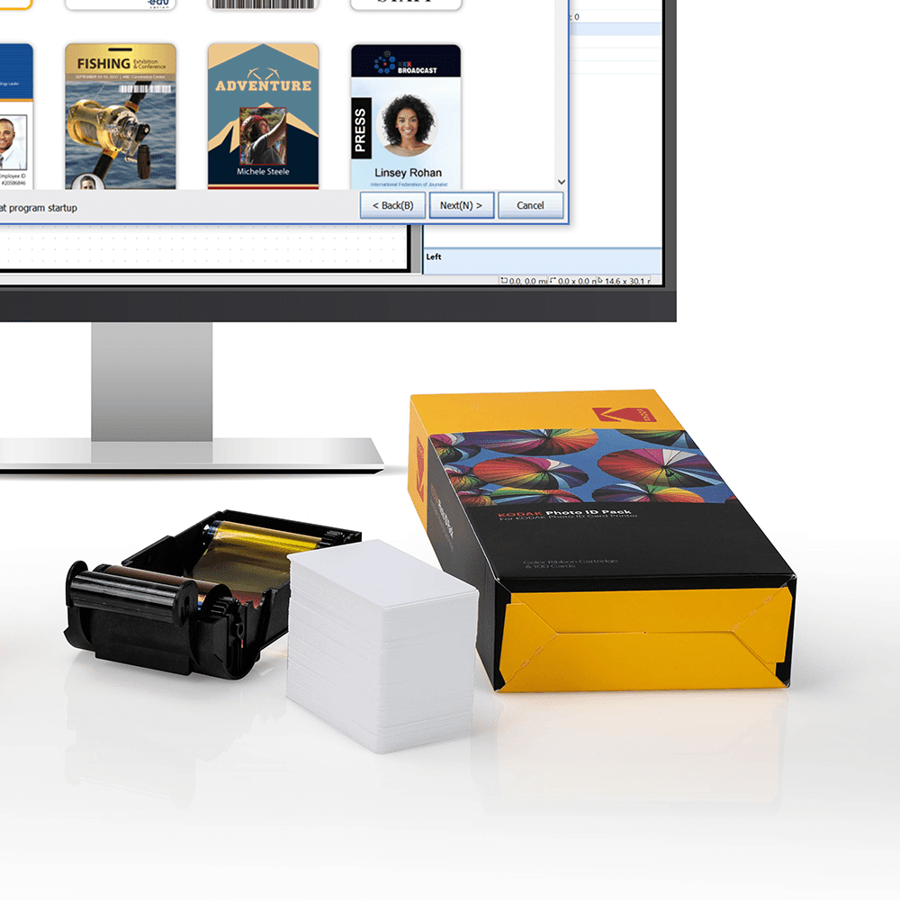 KODAK ID Printer Color Ribbon Easy-Load Replacement Kit, Includes with ...