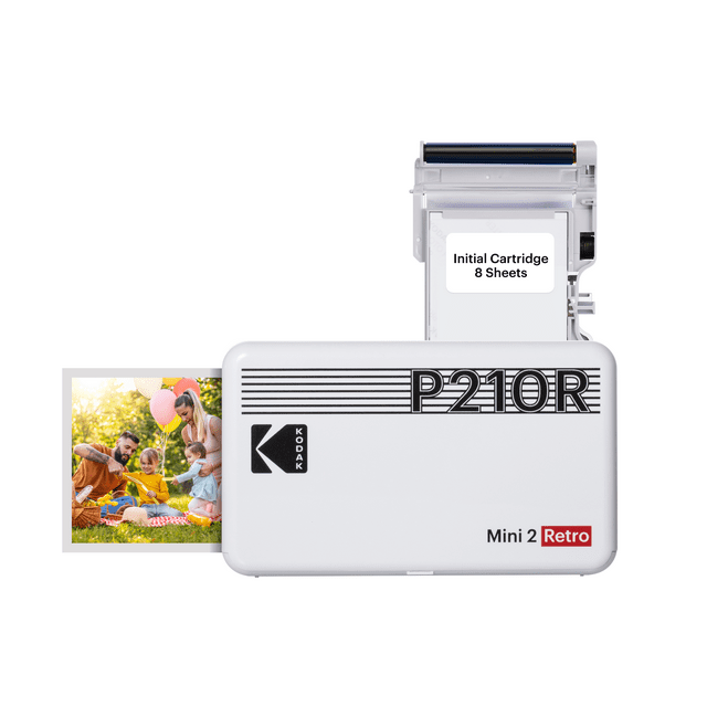 Free Shipping! KODAK Mini 2 Retro 4PASS Portable Photo Printer (2.1 X 3 ...
