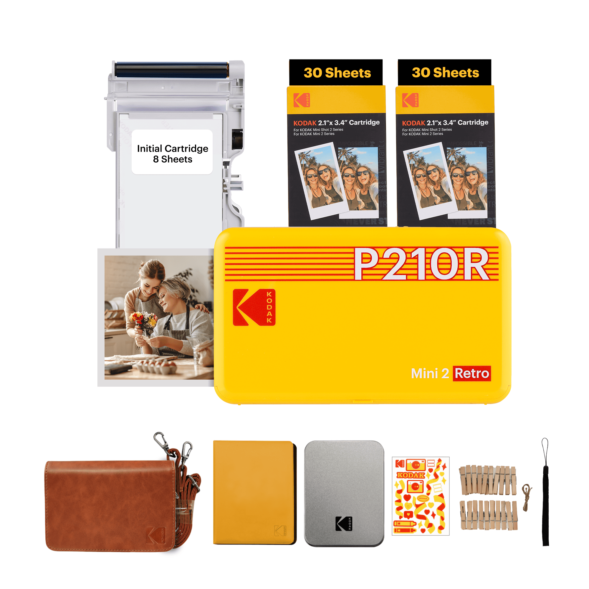 Free Shipping! KODAK Mini 2 Retro Portable Photo Printer for Mobile ...