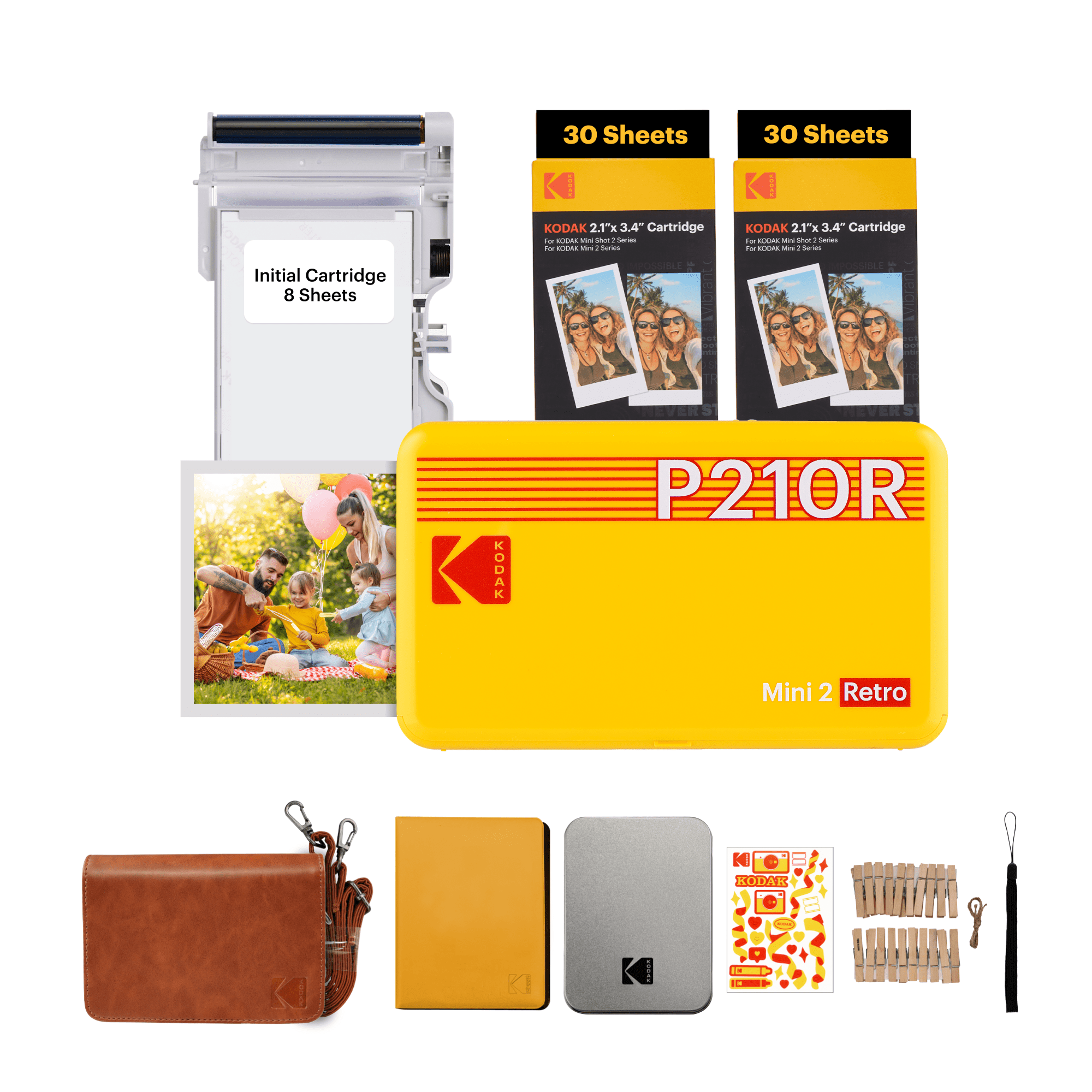 Free Shipping! KODAK Mini 2 Retro Portable Photo Printer for Mobile ...