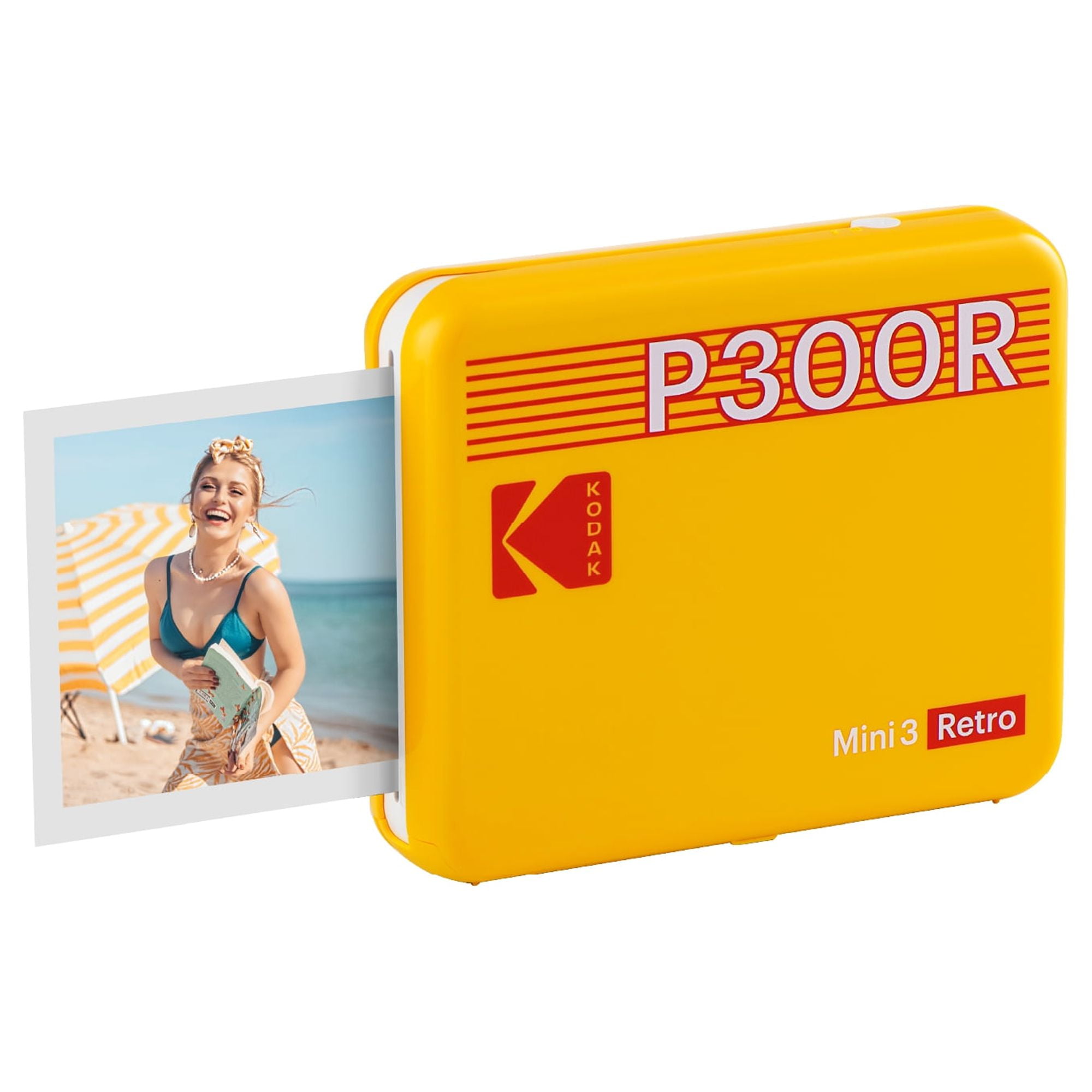 KODAK Mini 3 Retro 4PASS Portable Photo Printer (3x3 inches) + 8 Sheets ...