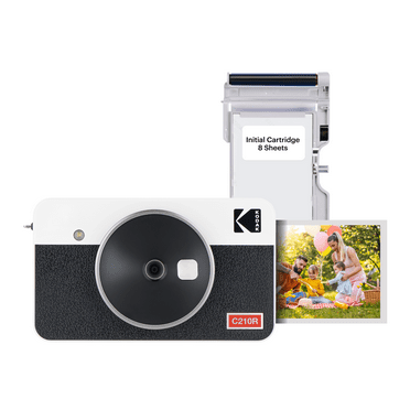 KODAK Mini Shot 3 Retro 4PASS 2-in-1 Instant Camera and Photo Printer (3x3 inches) + 8 Sheets ...