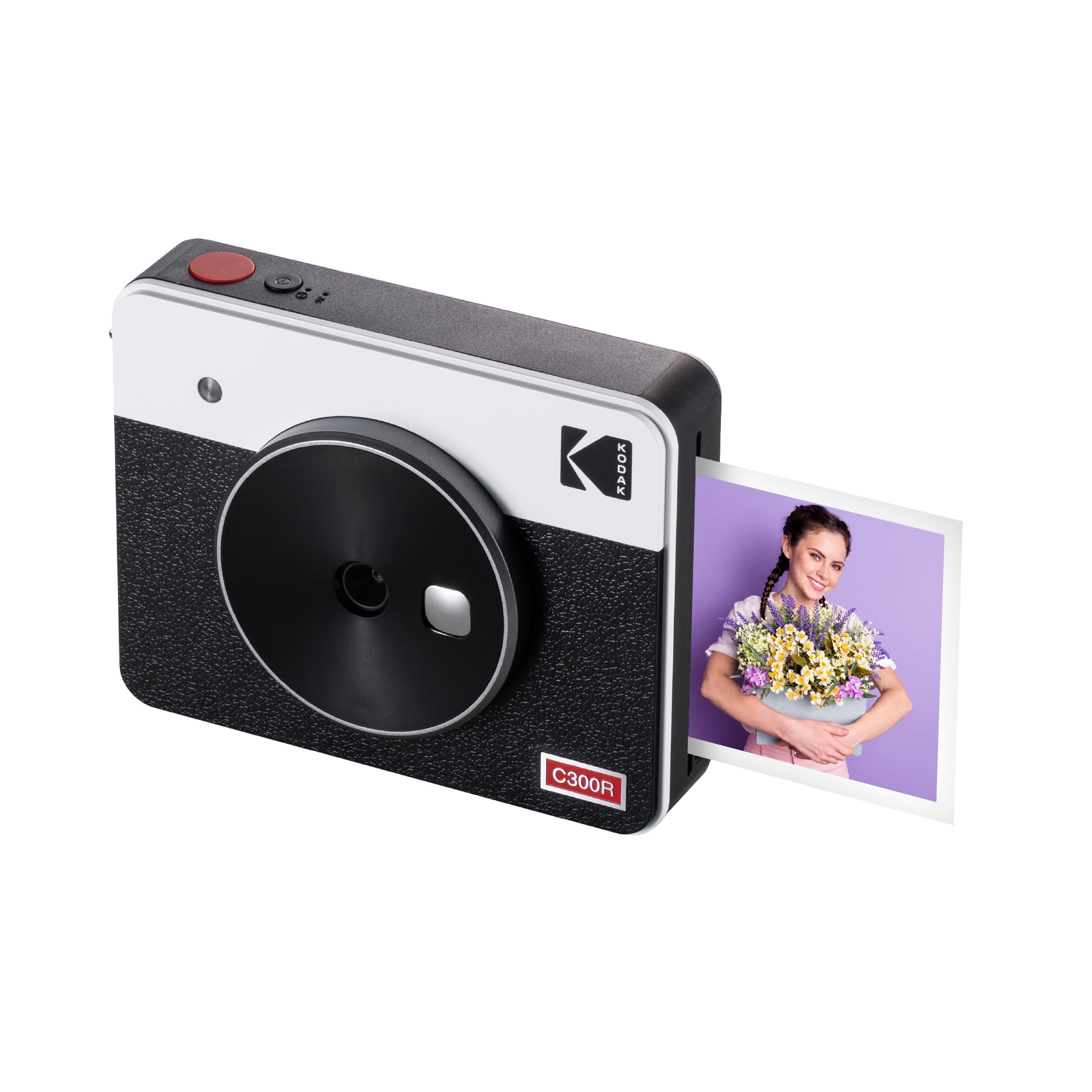 KODAK Mini Shot 3 Retro 4PASS 2-in-1 Instant Camera and Photo Printer (3x3 inches) + 8 Sheets ...