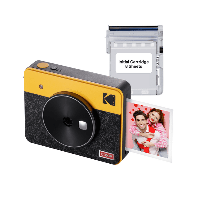 KODAK Mini Shot 3 Retro 4PASS 2-in-1 Instant Camera and Photo Printer (3x3 inches) + 8 Sheets ...